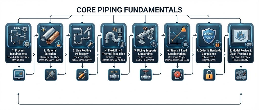 Piping Fundamentals & Design Requirements - by Diksha Soni