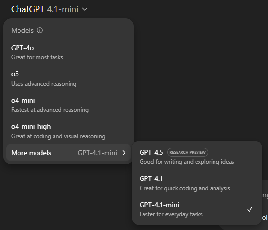 Which latest ChatGPT model should you use? A Quick practical comparison