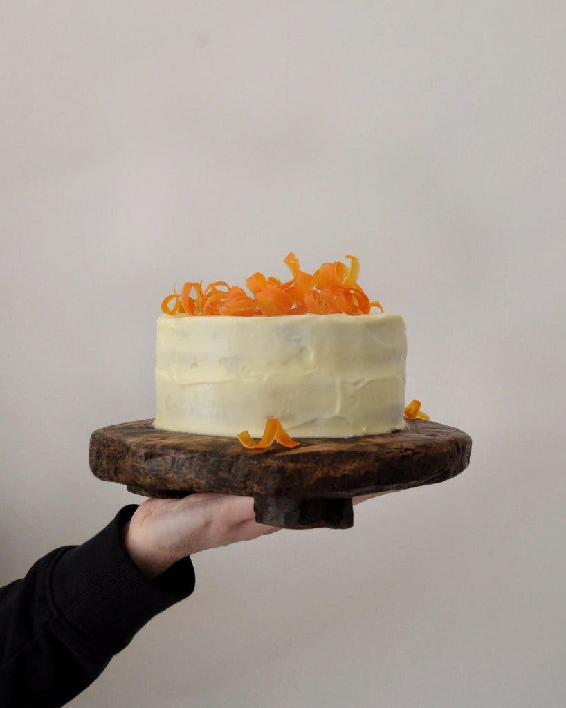 Curly Carrot Cake - by Victoria - Passionate Baker Travels