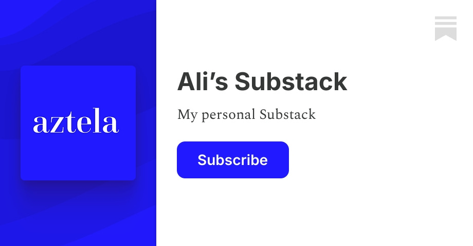Ali’s Substack | Substack