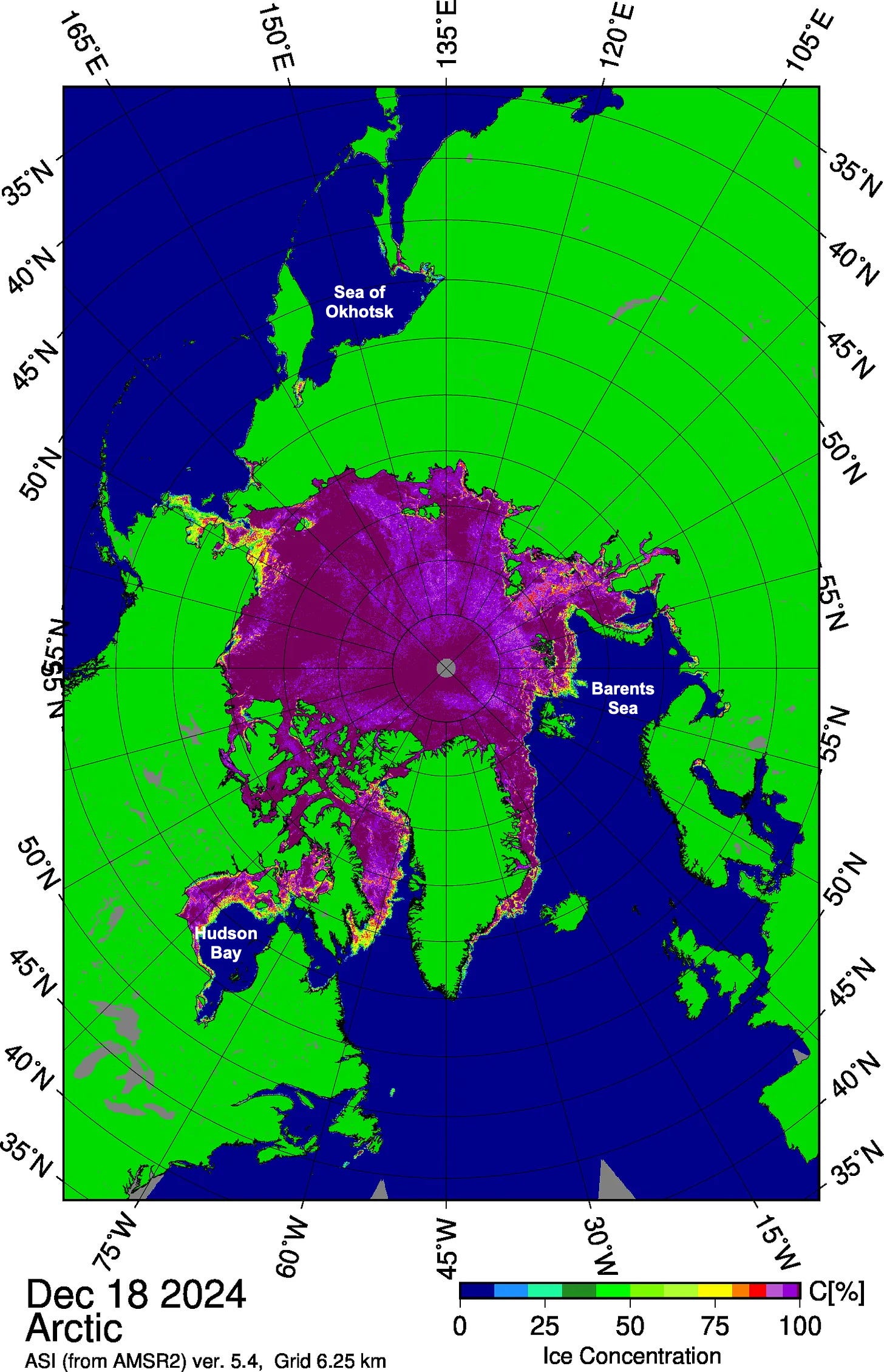 Record Low Arctic Sea Ice Extent - by Rick Thoman