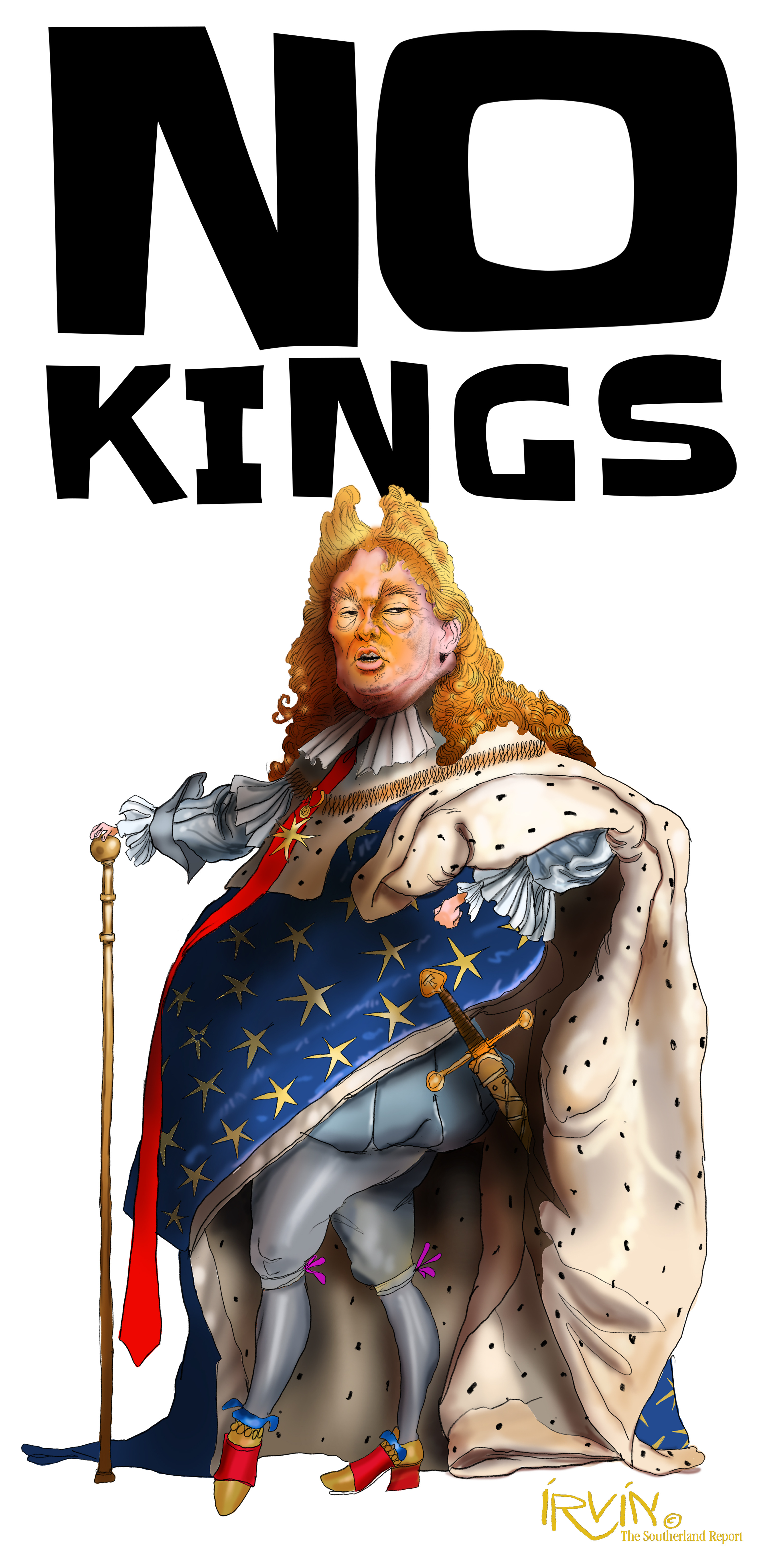Free No Kings Art if Needed - by Trevor Stone Irvin