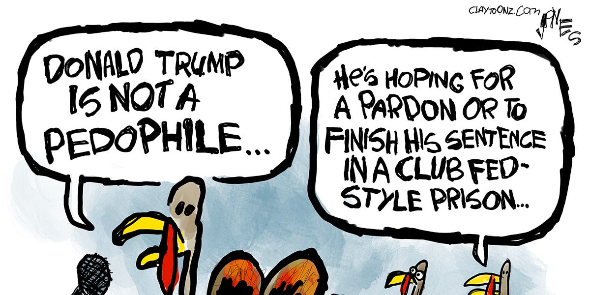 Comments - Club Fed Gobbler - by Clay Jones - Claytoonz
