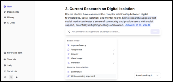 The Right Way to Use AI Writing tools for Research