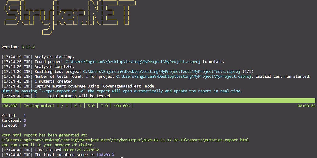Mutation Testing in C# with Stryker - Engincan Veske