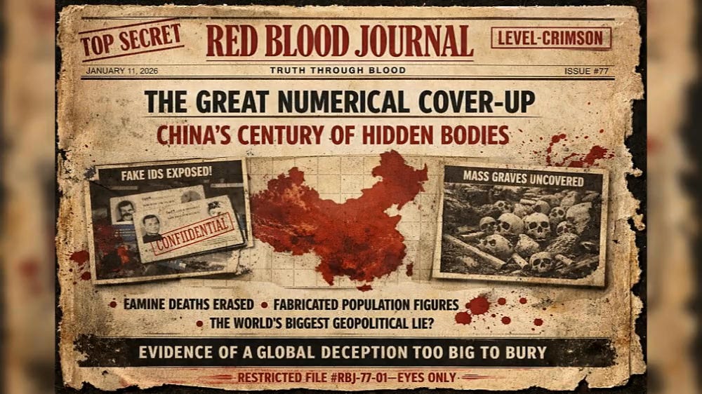 🩸The Great Numerical Cover-Up: China’s Century of Hidden Bodies A ...