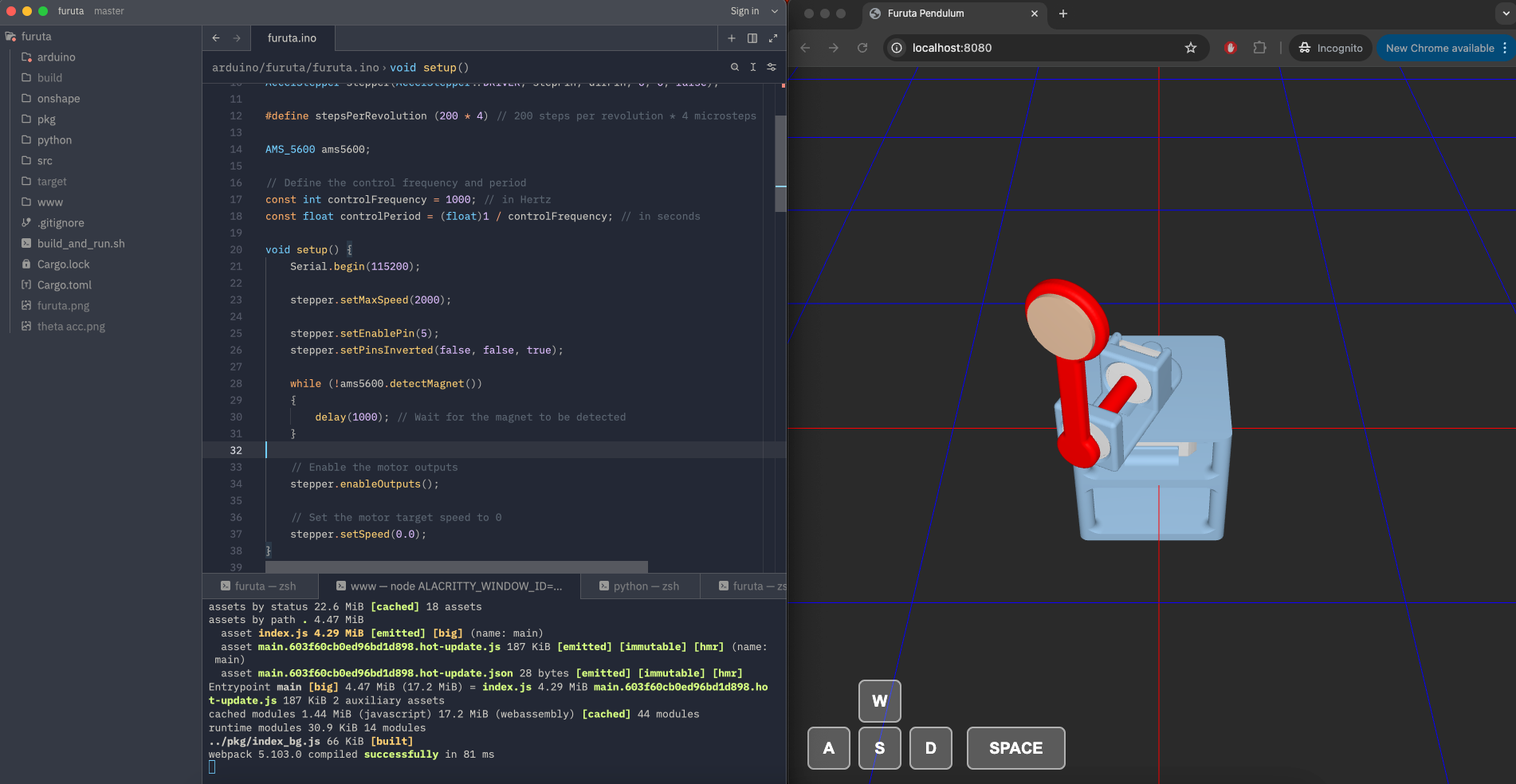 Build a Robot in Simulation Series 1 - Furuta Pendulum