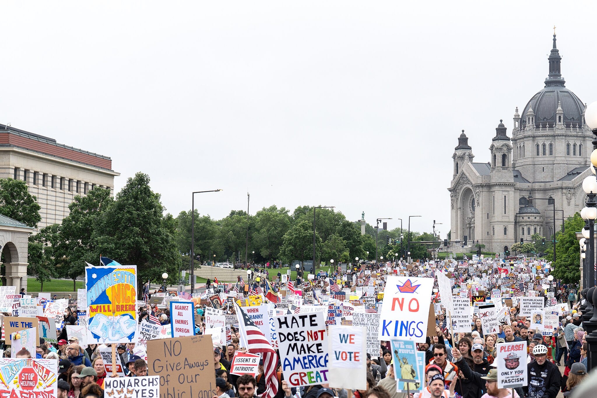 "No Kings" Protests Dwarf Trump's Parade, Flexing Pro-Democracy Power