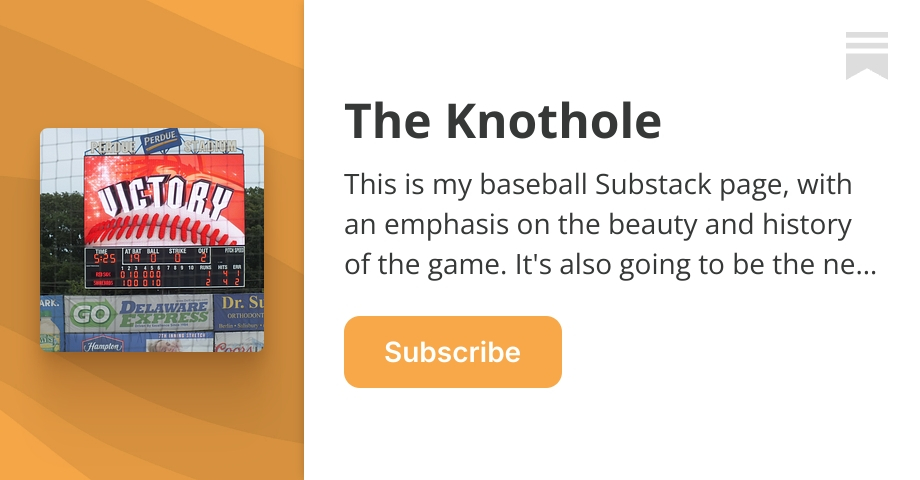 The Knothole | Michael Swartz | Substack