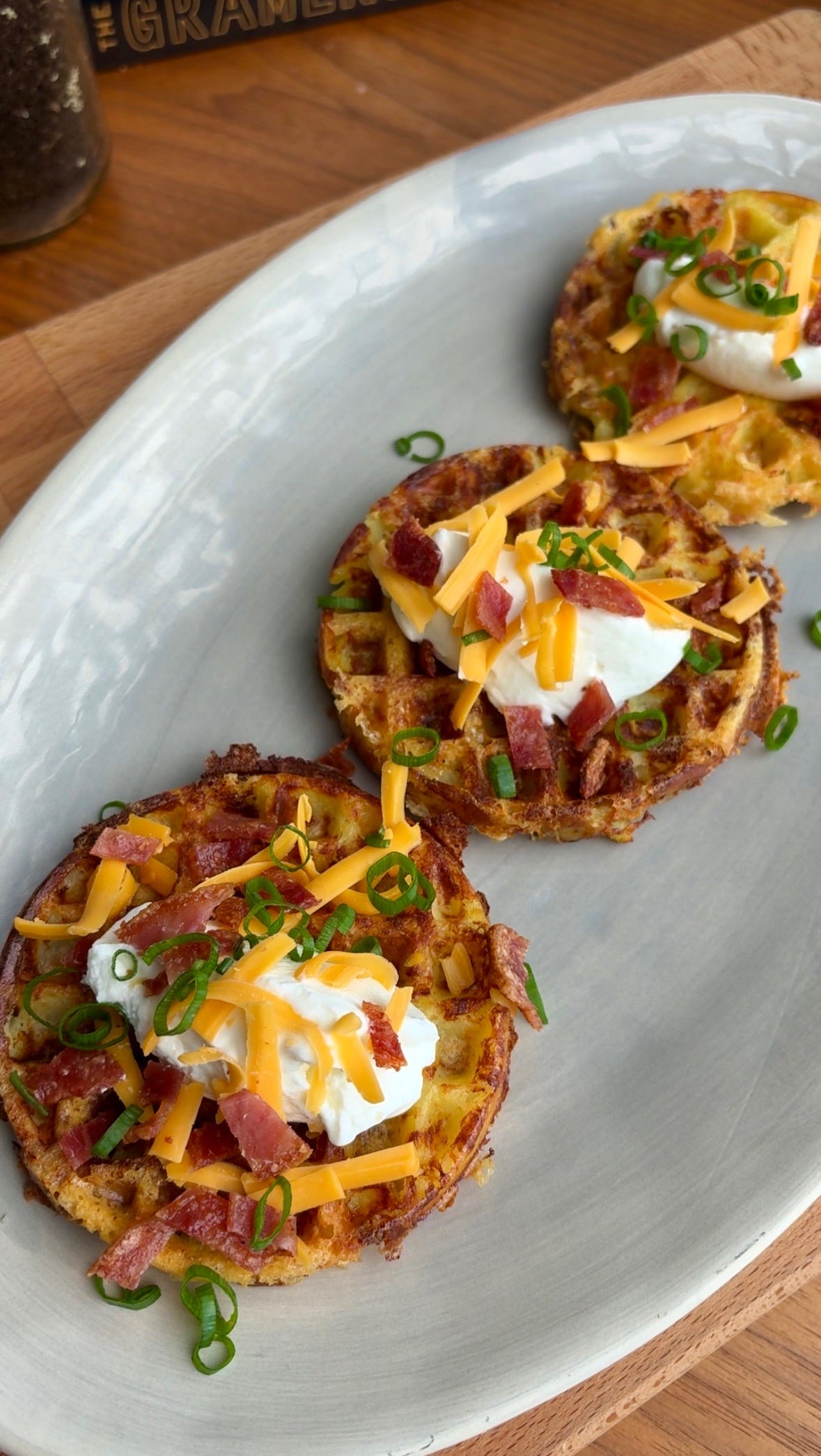 Fully Loaded Baked Potato Waffles - by Chef Josh Gale