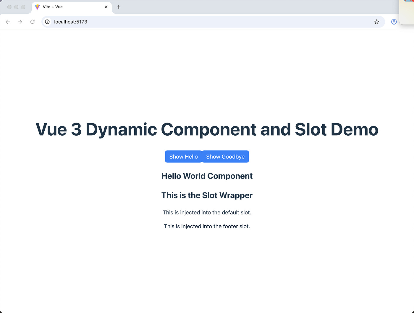 Vue 3 Dynamic Components and Slots (With Complete Working Code)