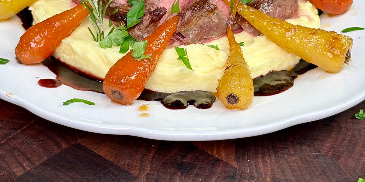 Beef Tenderloin with Red Wine Reduction, Truffle Mashed Potatoes ...