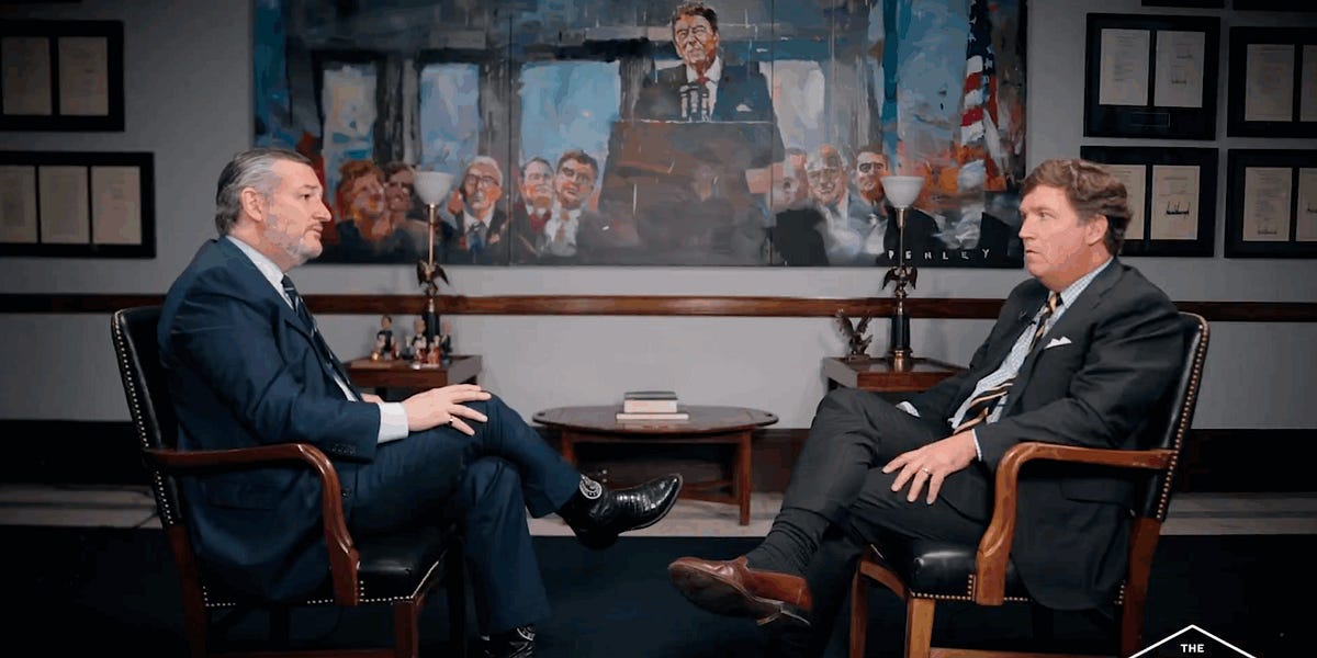 Cruz Wants Tucker As His 2028 Enemy - by Scott Greer
