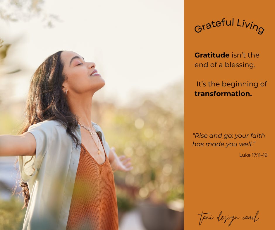 Grateful Living - by Toni Jackson Lampley - Love by Design