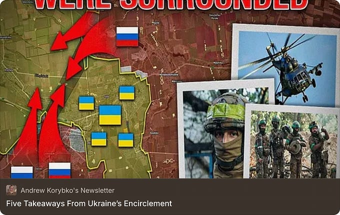 Andrew Korybko (@korybko): "Five Takeaways From Ukraine’s Encirclement ...