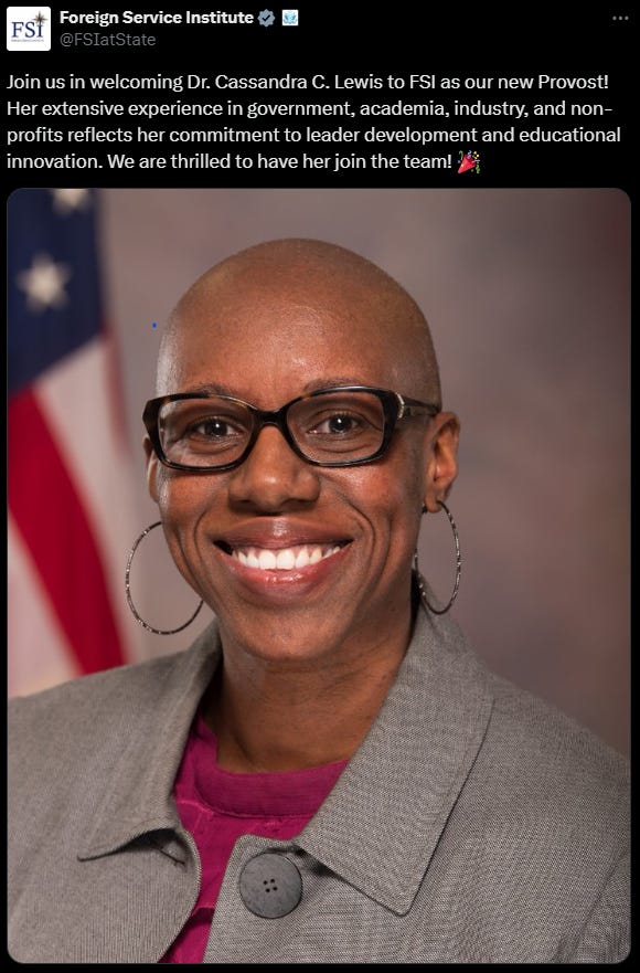 Advice for the Inaugural Provost of the Foreign Service Institute