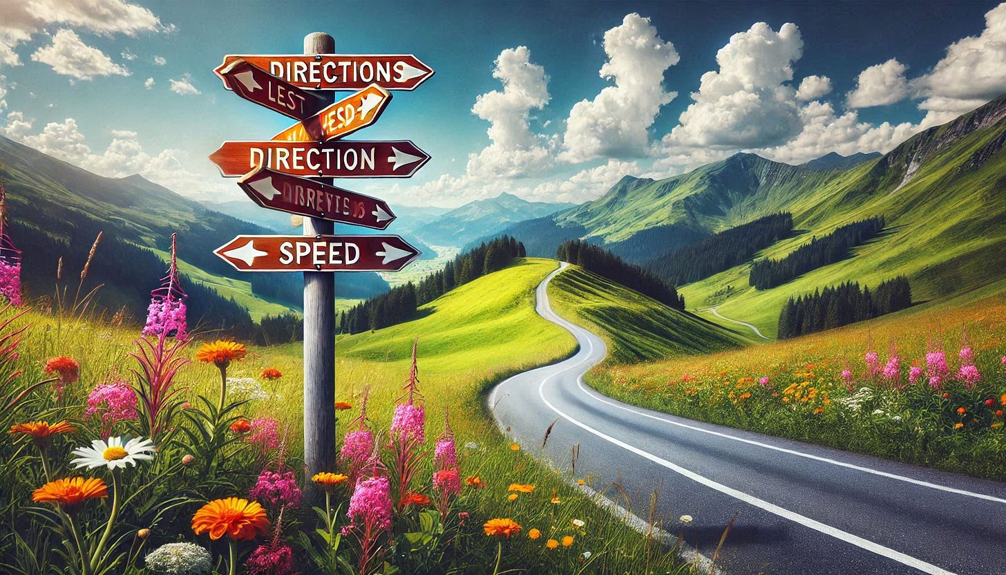 Direction is more important than Speed - by Debasis Sahu