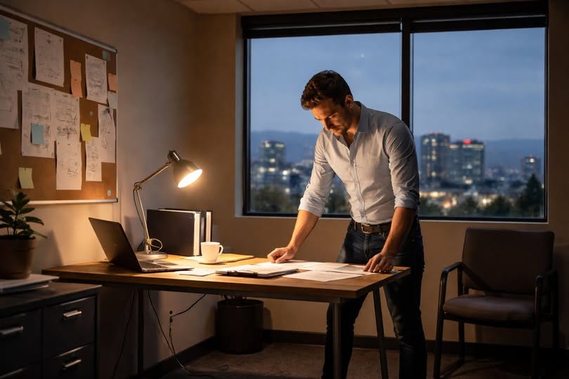 The Quiet Office on the Second Floor - by Paul Segreto