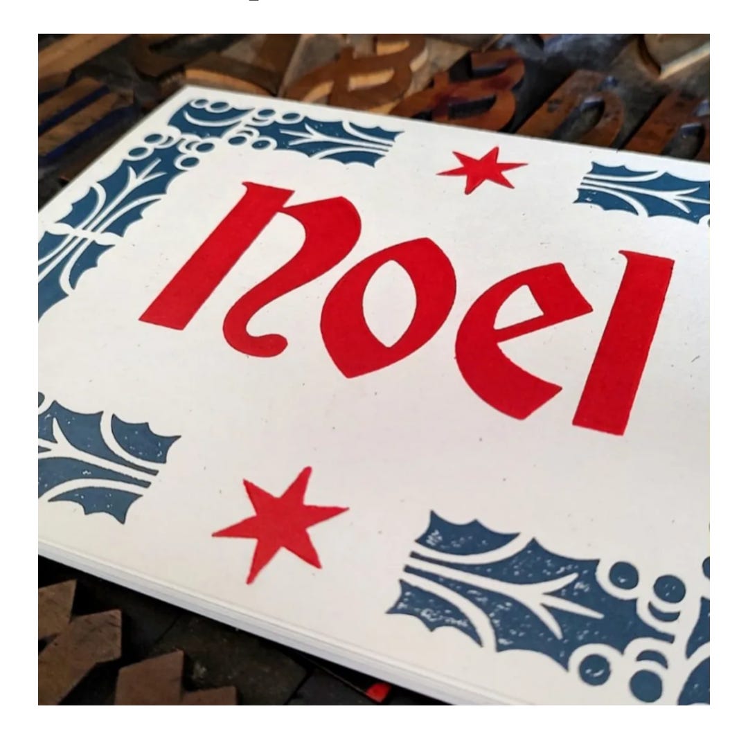 Daniel Letterpress Designer (@hoosiertypeco): "🎁 These are some of my ...