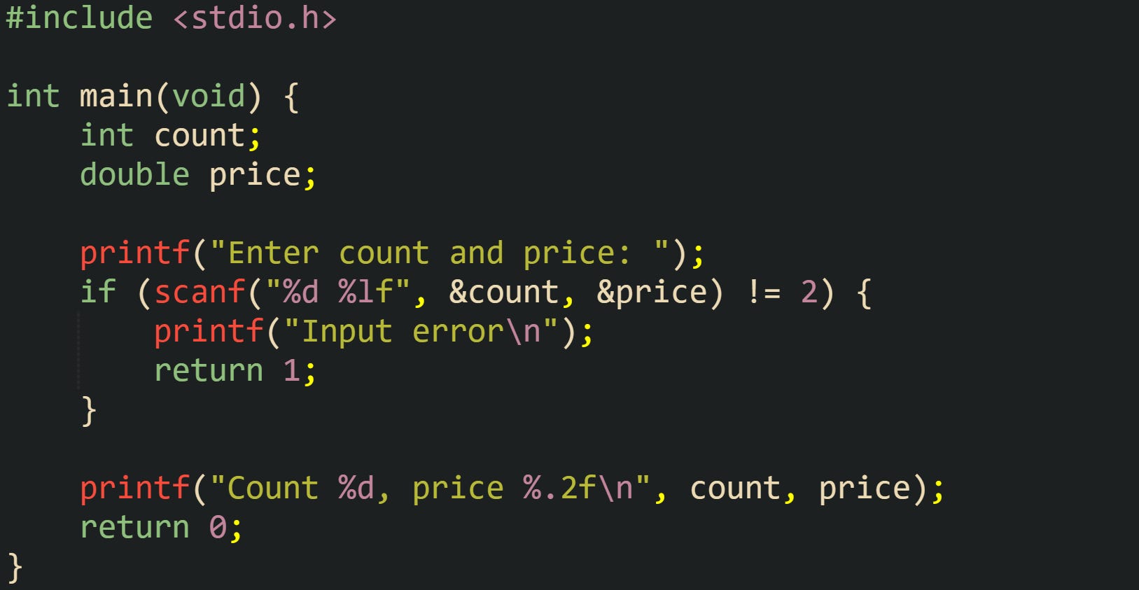 Input Handling With scanf and fgets in C