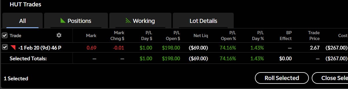 🎯 Take Profit Alert: $HUT +74% — $ONON +71%