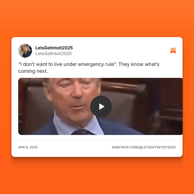 LetsGetIntoIt2025 (@letsgetintoit2025): "“I don’t want to live under ...