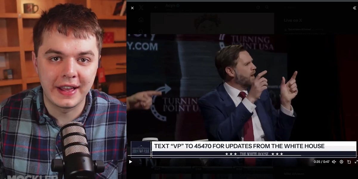 JD Vance Gets Into Fight with Student - by Adam Mockler