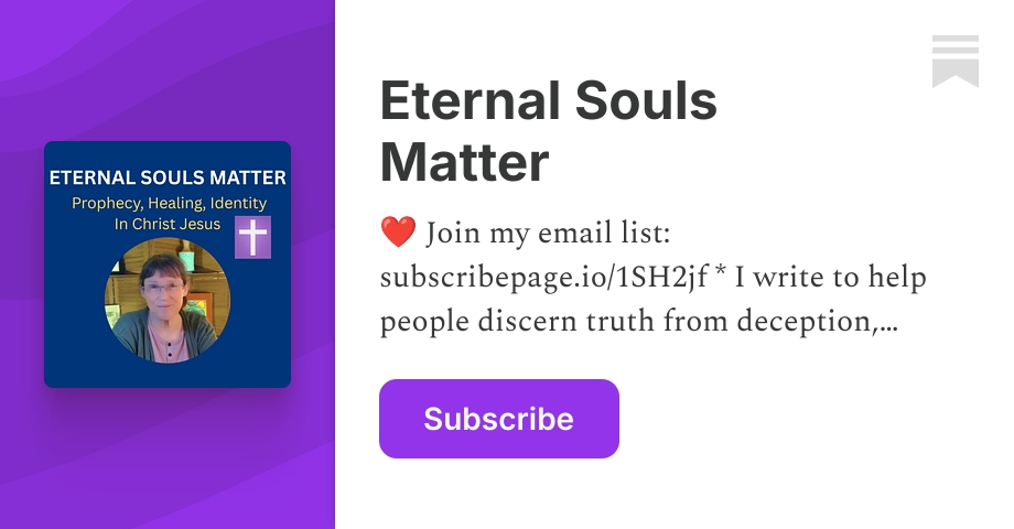 Eternal Souls Matter | Eternal Souls Matter (Suzanne) | Substack