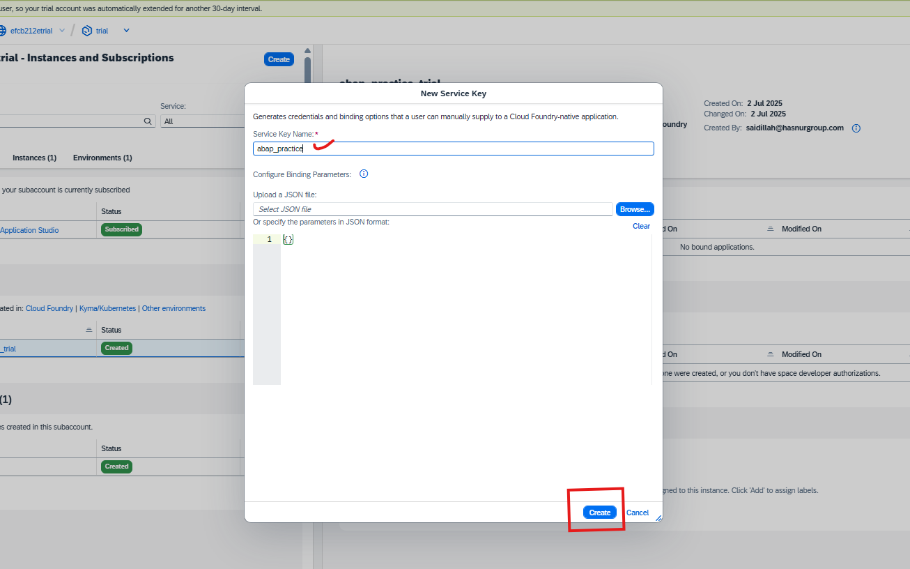 Create SAP BTP Cockpit free trial account - by Saidillah