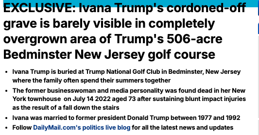 IVANA TRUMP'S RELATIONSHIP TO THE EPSTEIN SAGA