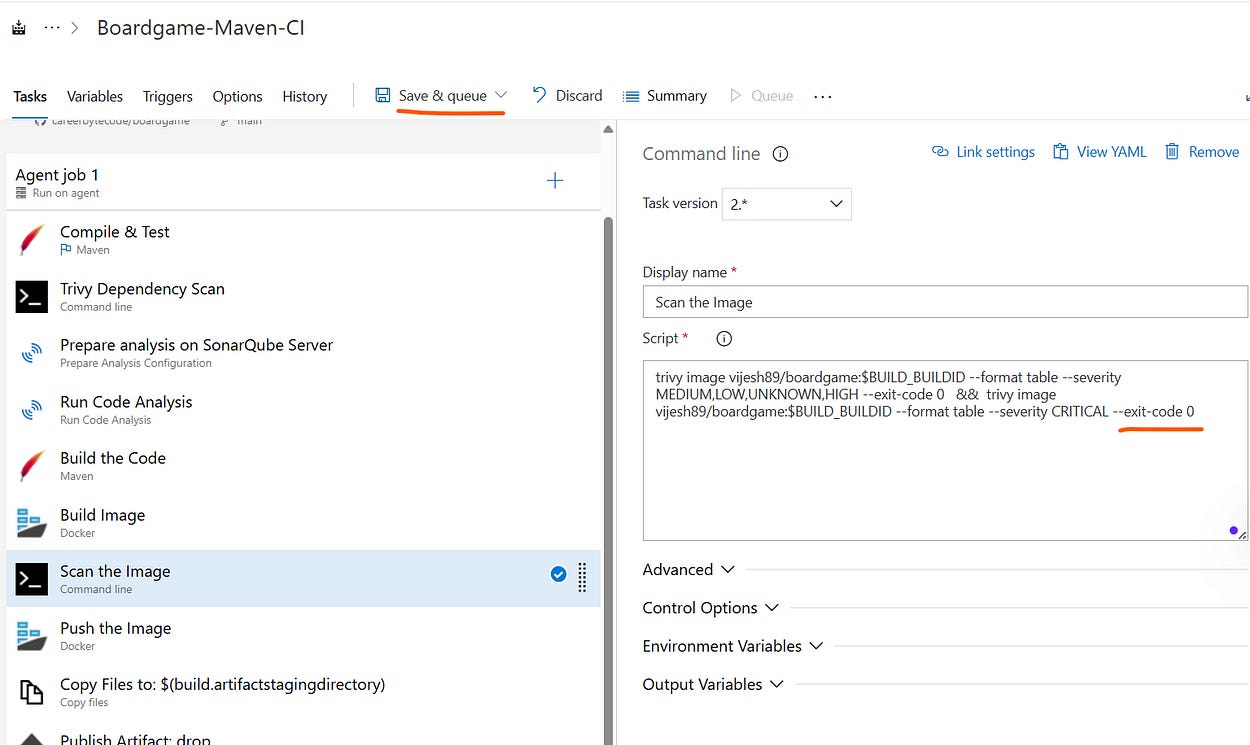 Secure CI/CD Pipeline with Trivy, SonarQube, and Azure DevOps