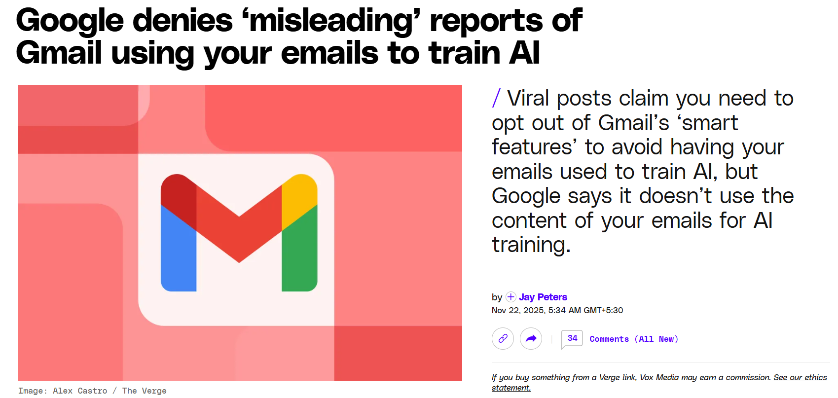 Fact Check: Is Google Using Your Gmail to Train AI?
