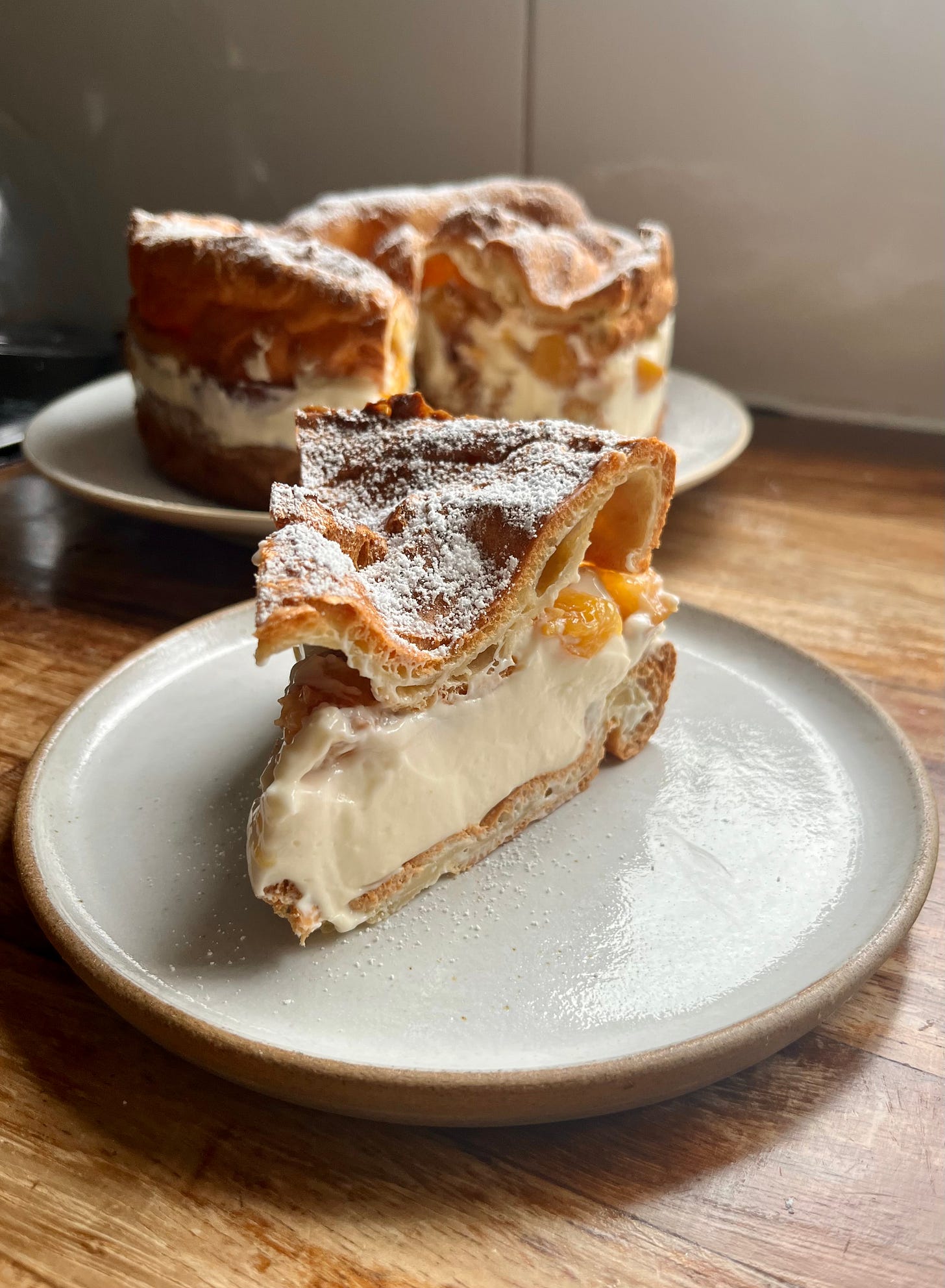 Kitchen Project #81: Peaches & Cream Cake - by Nicola Lamb