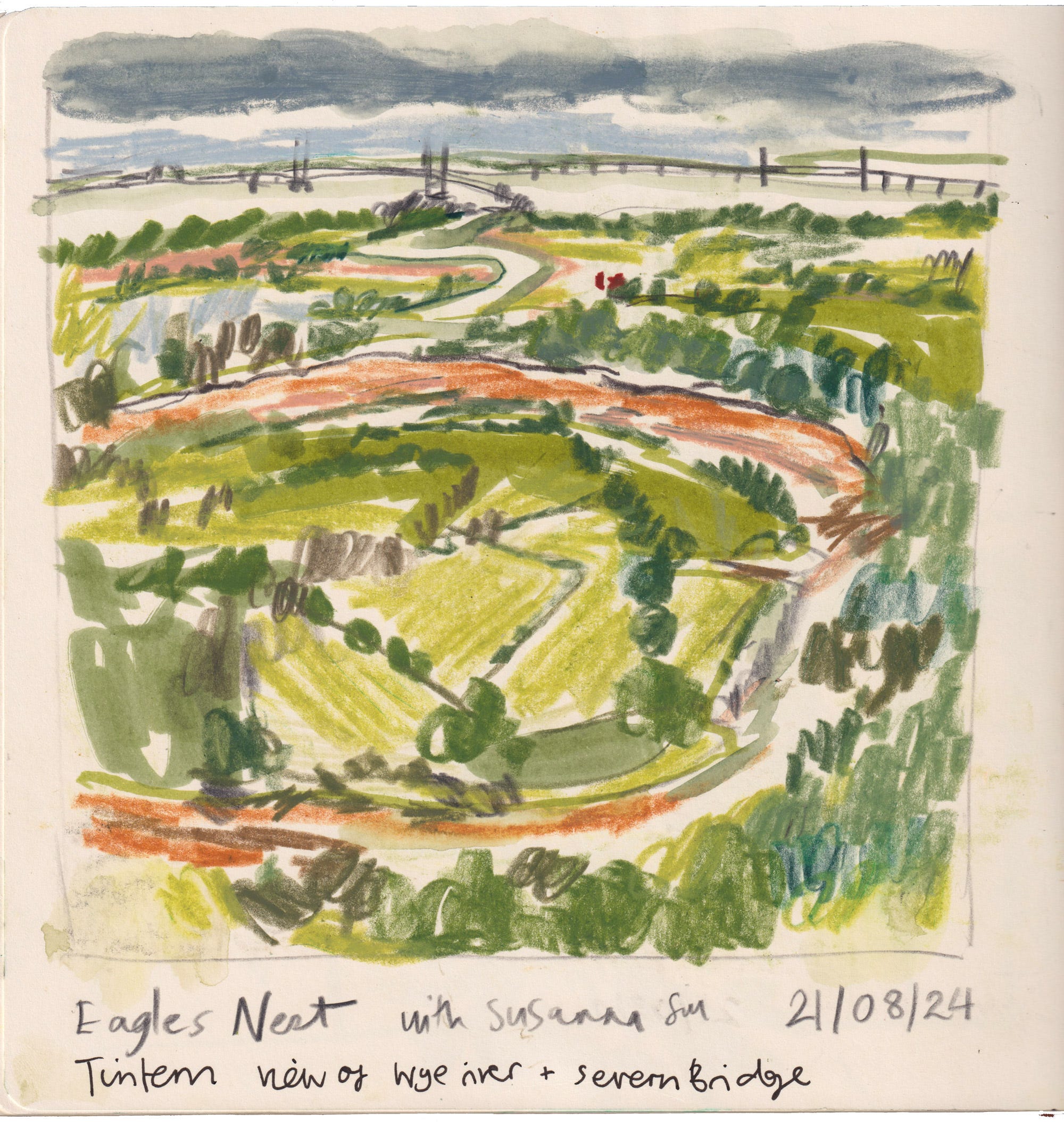 August Sketchbook pages - by Melanie Chadwick
