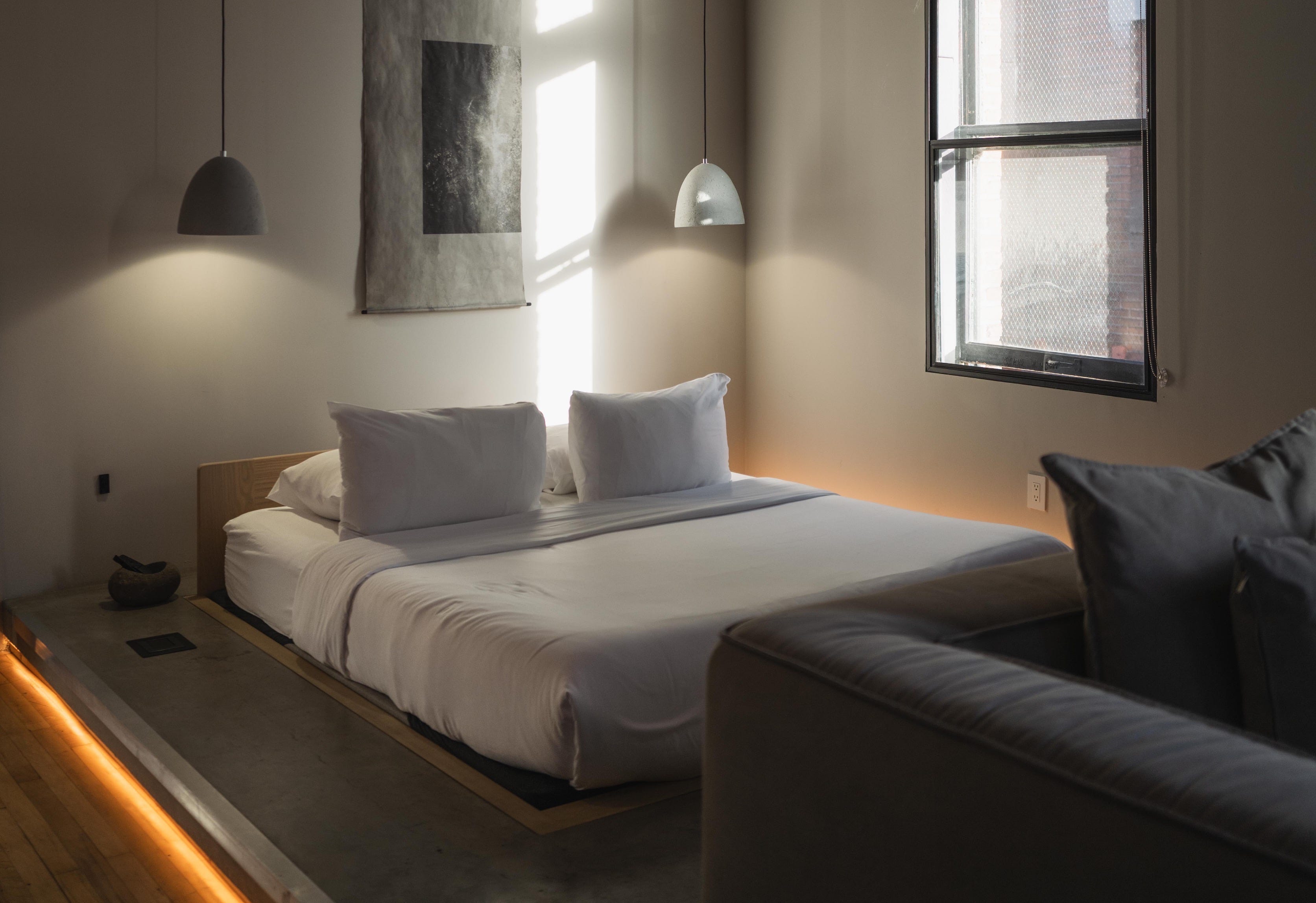 Inside the Moodiest Japanese Hotel in an LA Firehouse