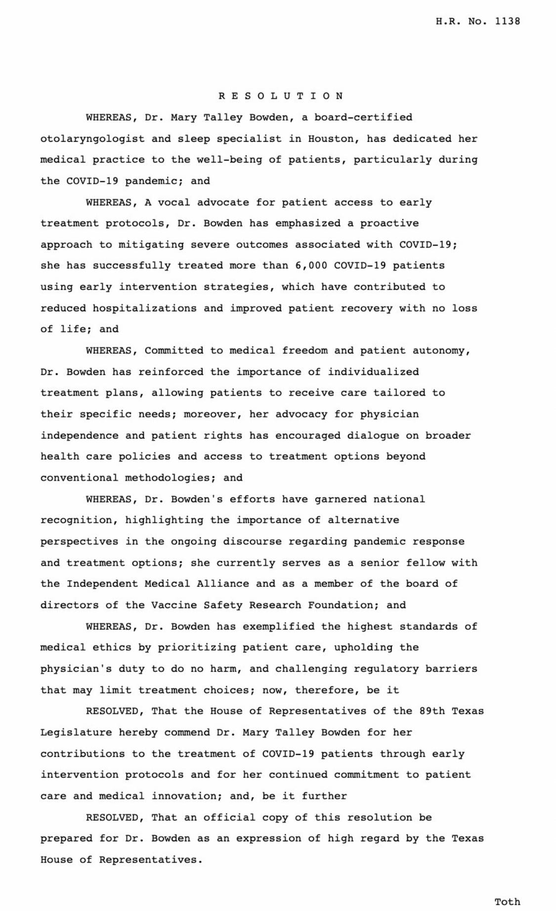 Dr. Mary Talley Bowden to Undergo Texas Medical Board "Public Reprimand ...