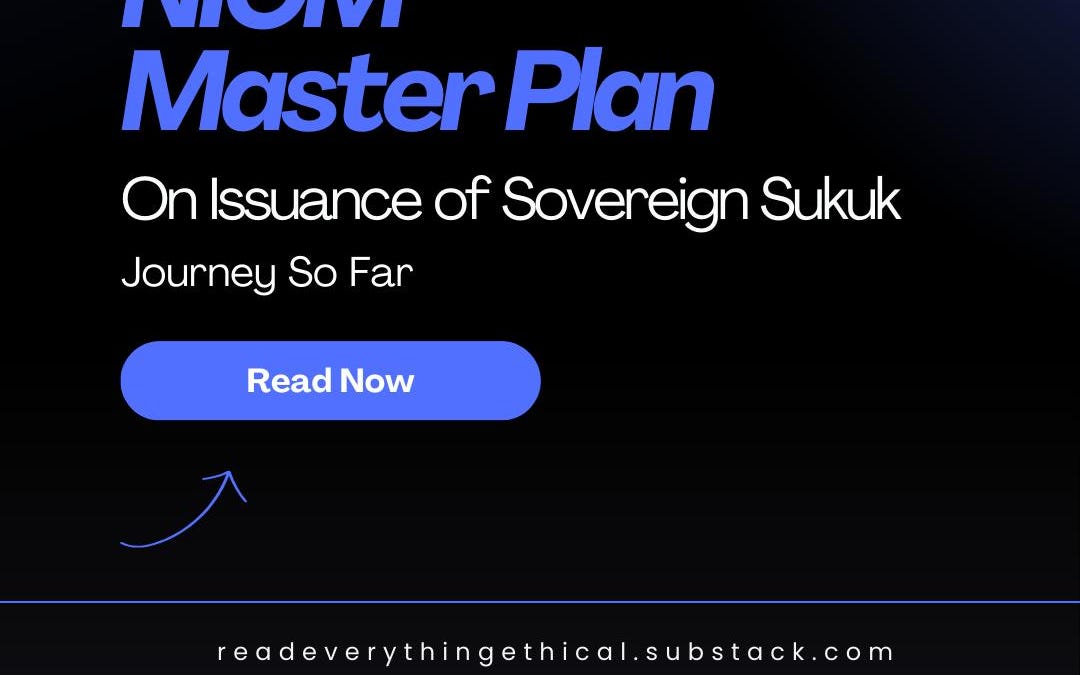 NICM Master Plan On Issuance of Sovereign Sukuk - Journey So Far