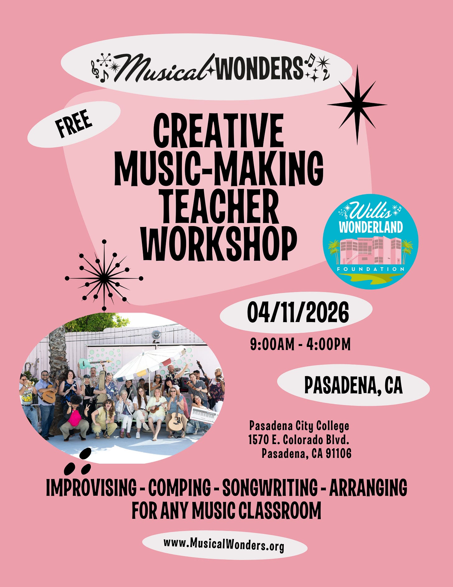 Los Angeles Area Creative Music Making-Workshop
