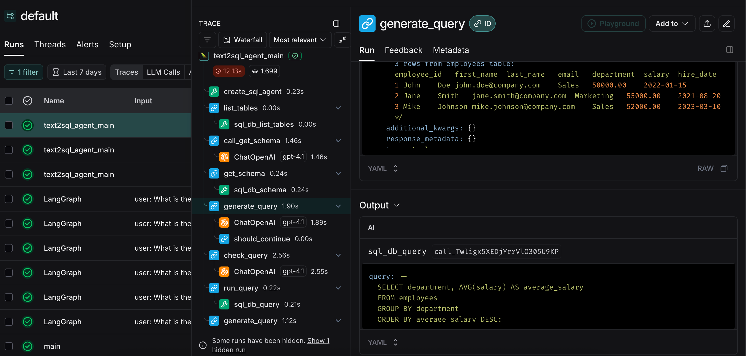 Build Agent workflows using LangGraph and Trace using LangSmith