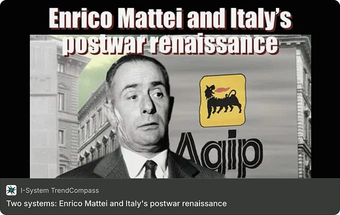 Alex Krainer (@alexkrainer): "Enrico Mattei paid with his life for ...