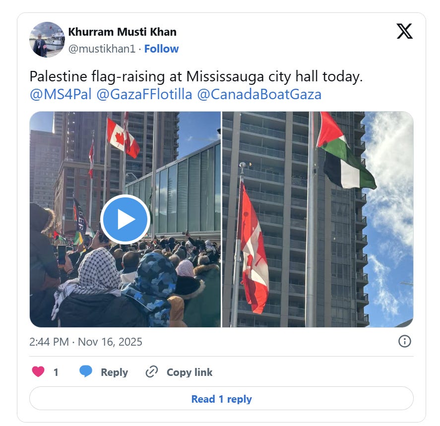 Several cities raise the Palestinian flag following Carney’s recognition