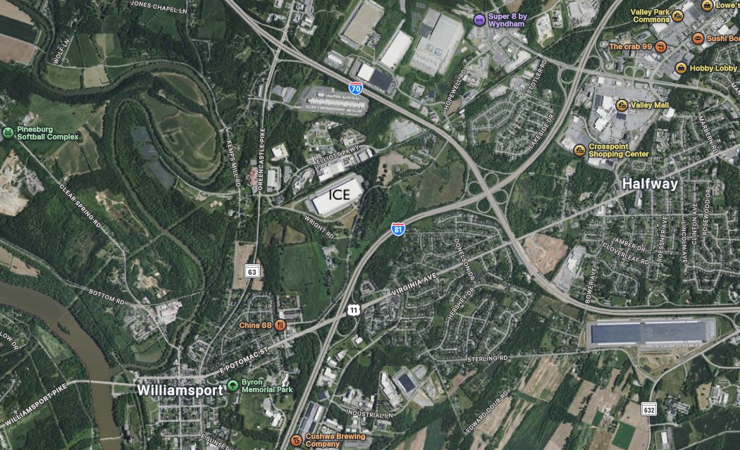 Over 10,000 immigrants could be held in ICE facility near Hagerstown
