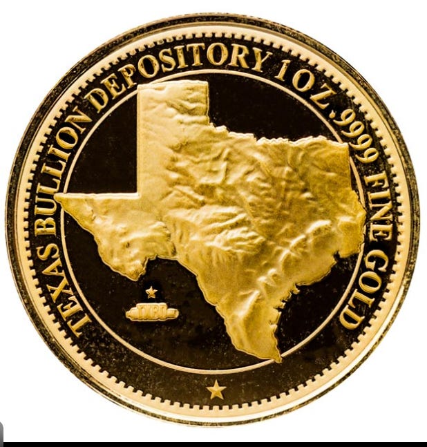 Texas Rolls Out Non- Monetary Money - by VBL - GoldFix