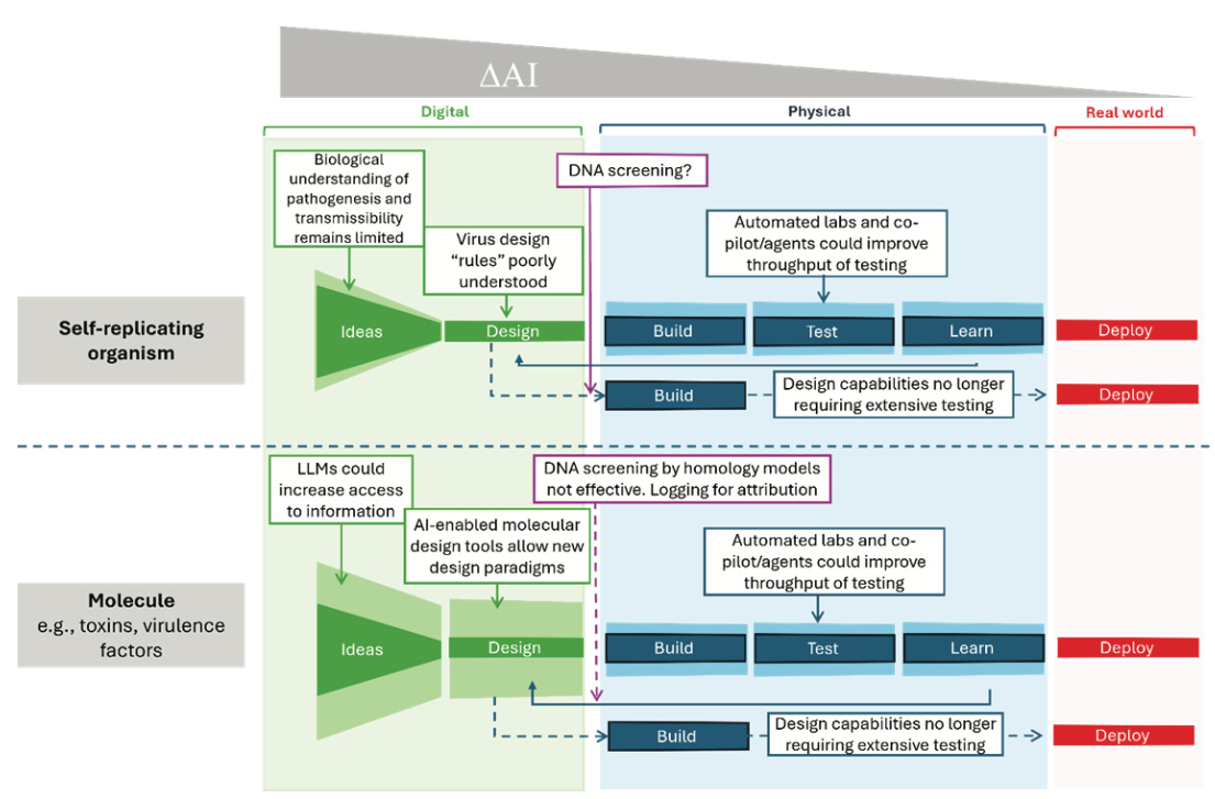 AI-Enabled Biological Design and the Risks of Synthetic Biology