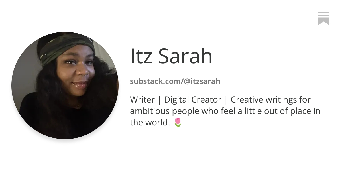Itz Sarah | Substack
