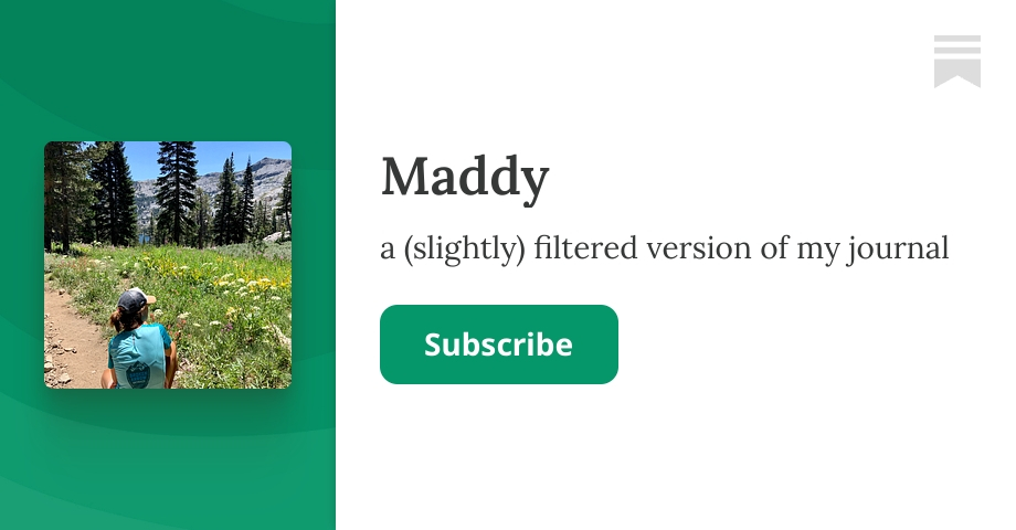 Maddy | Maddy G | Substack