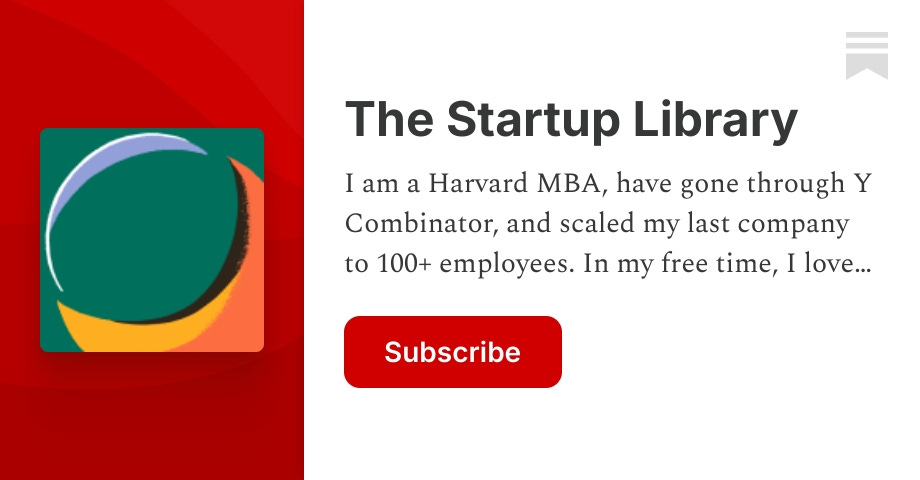 The Startup Library | Louis | Substack