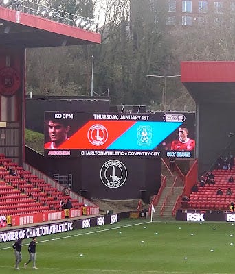 Charlton Athletic 1 v Coventry City 1 - Rob’s Substack