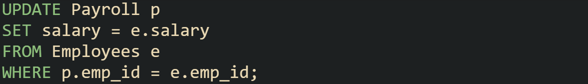 How to Update One Table Using Data from Another in SQL