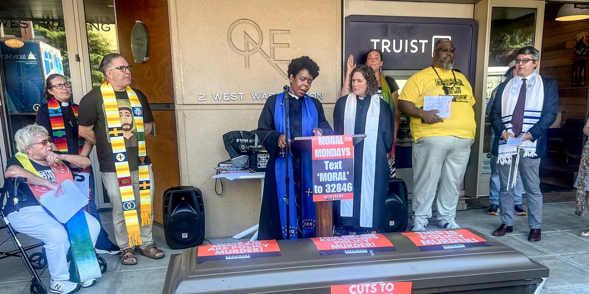 Local Minister Explains "Casket" Protest at Senator Graham's Office